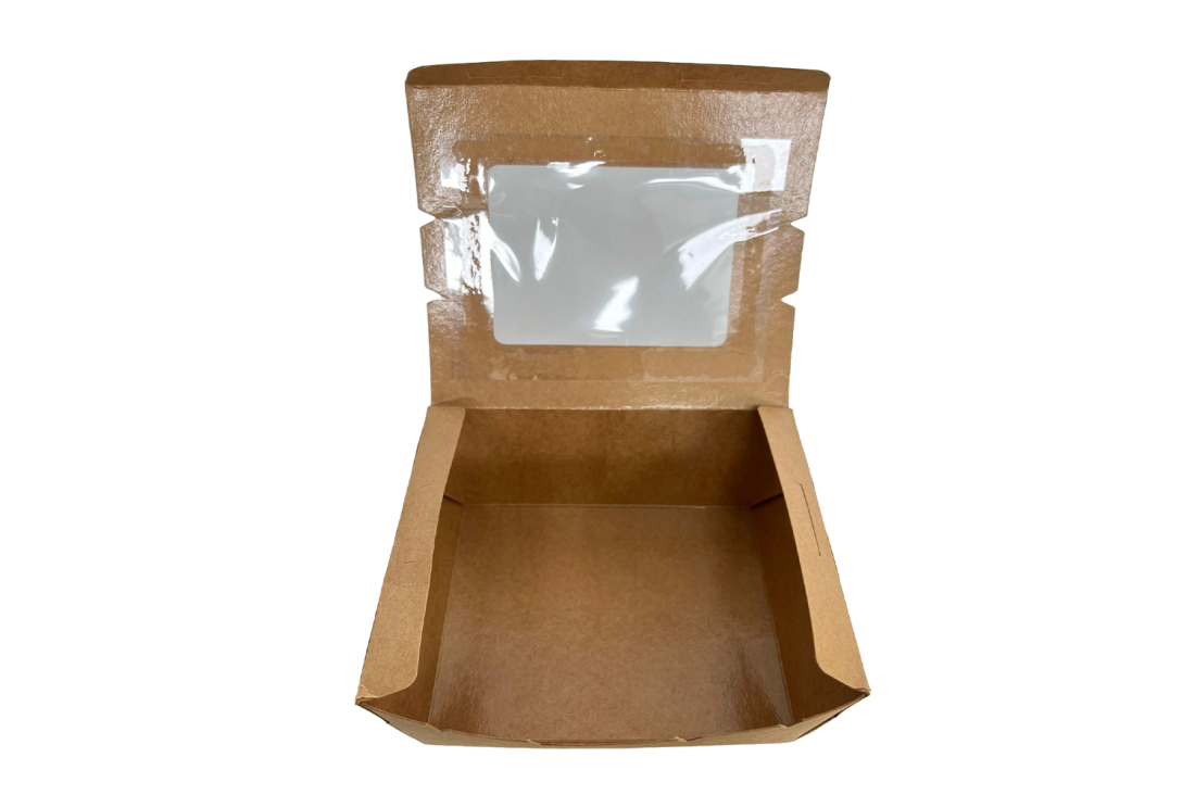 45oz Brown/Kraft Window Boxes No.8 | Recyclable | My Packaging