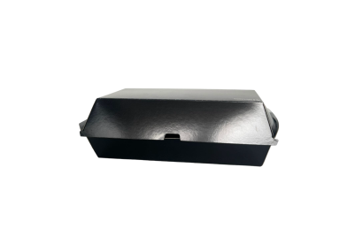Large Black Foil Takeaway Meal Boxes | Recyclable | My Packaging