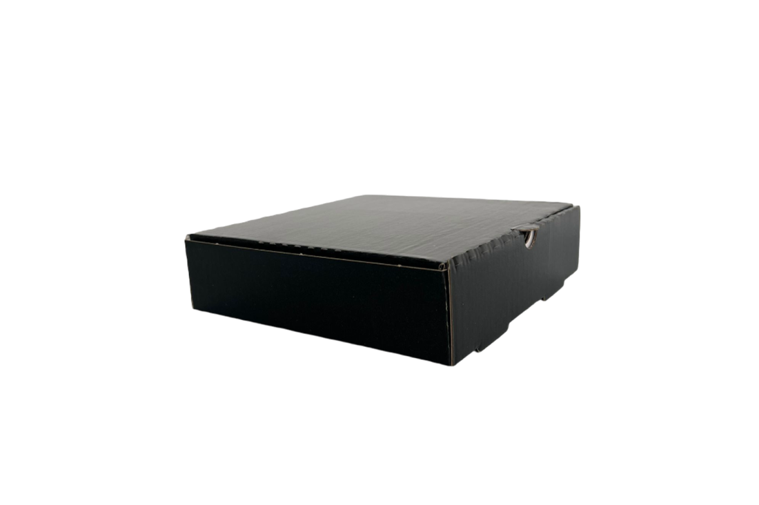 Black Cardboard Biodegradable Corrugated Pizza Boxes - 7 inch