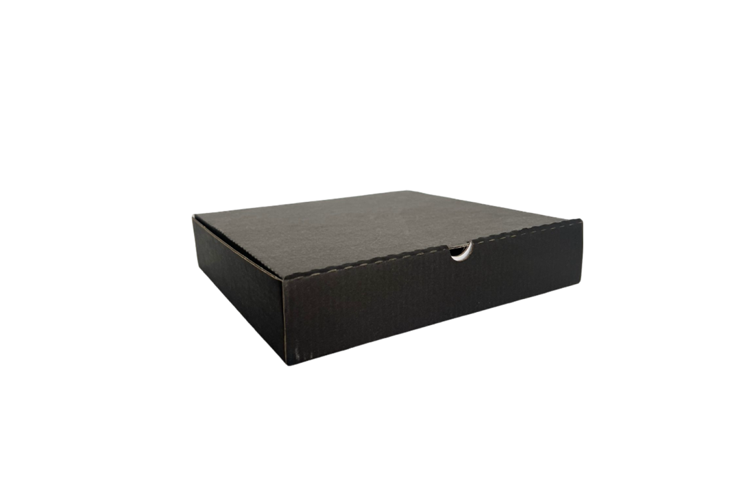 12 Inch Black Pizza Boxes | Biodegradable | My Packaging