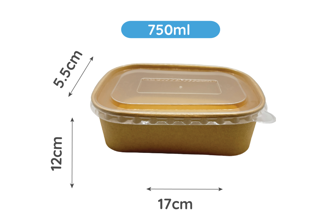 Brown Kraft Food Containers | Microwaveable | My Packaging